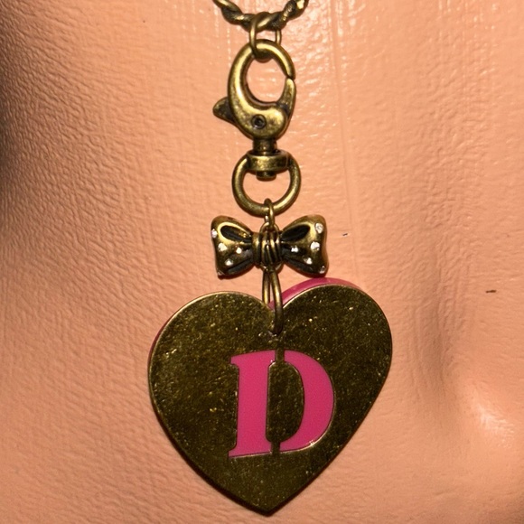 Betsey Johnson | Jewelry | Betsey Johnson Vintage Long D Initial Letter ...